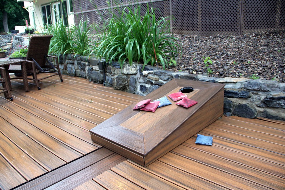 Waterfall deck and Rustic Screened Porch - Rustic - Deck - Other - by K ...