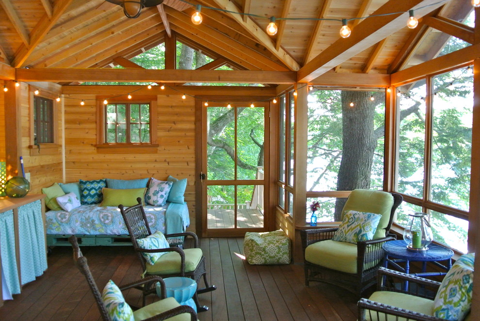 Waterfront Cabin - Rustic - Porch - Providence - by Jonathan Chambers ...