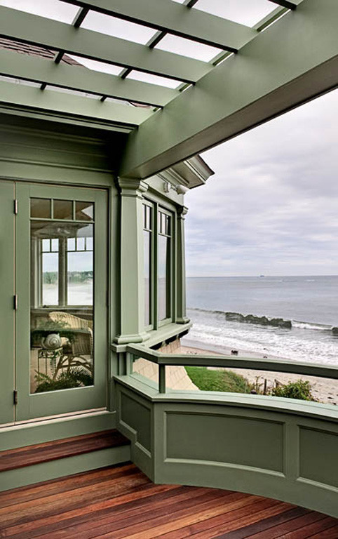 Waterfront Home with Atlantic Ocean Views - Traditional - Porch ...