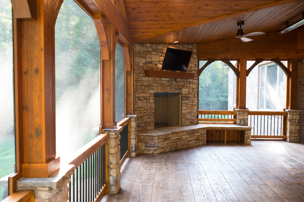 Weddington Porch - Rustic - Porch - Charlotte - by DiFabion Remodeling ...