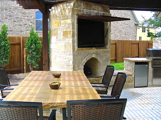 West Austin Patio and Outdoor Living Space - Rustic - Patio - Austin ...