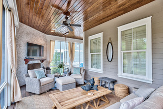 Living Room Beautiful Coastal Veranda