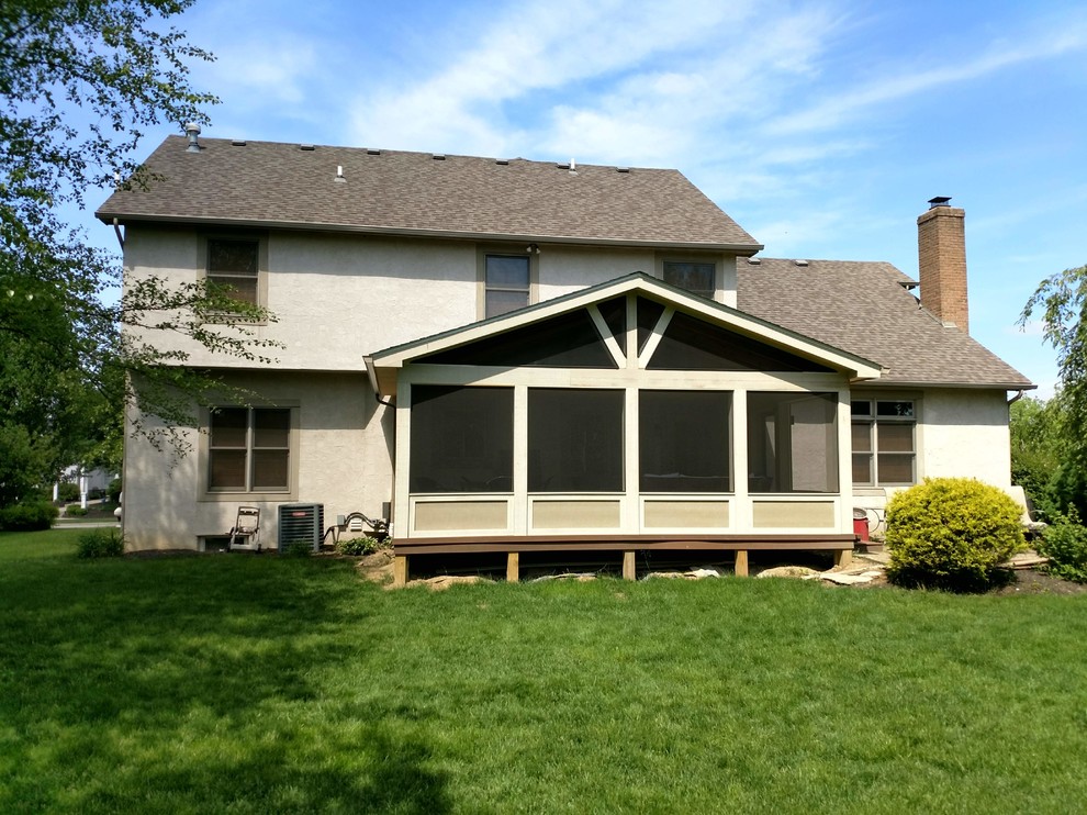 Westerville, OH, Screened Porch in Highland Lakes - Rustic - Porch ...