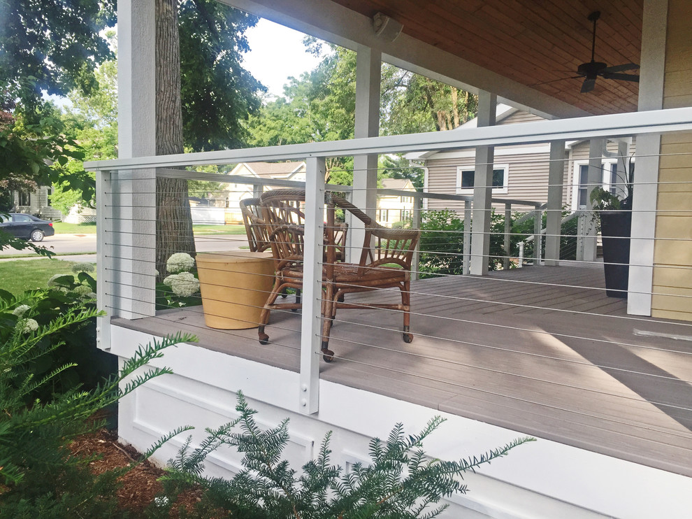 White Aluminum Post & Handrail - Oconomowoc, WI - Transitional - Porch ...