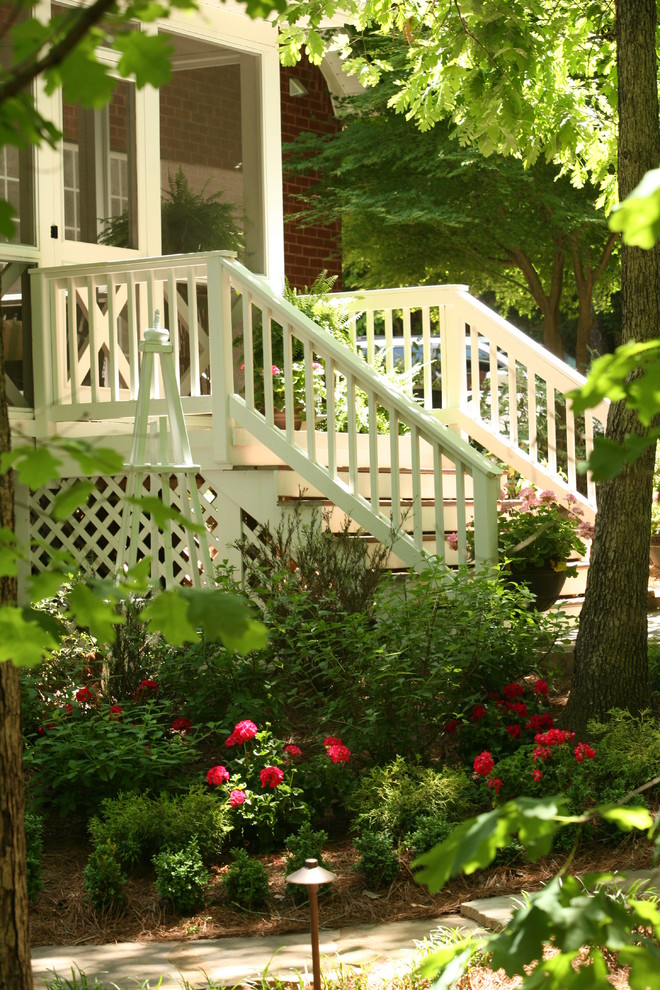 Wide porch stairs make the space even more inviting - Traditional ...
