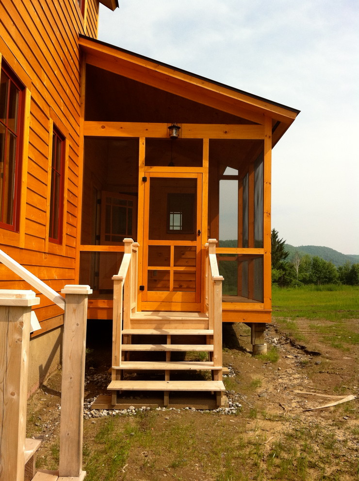 Woodbury off-the-grid home - Traditional - Porch - Burlington - by ...