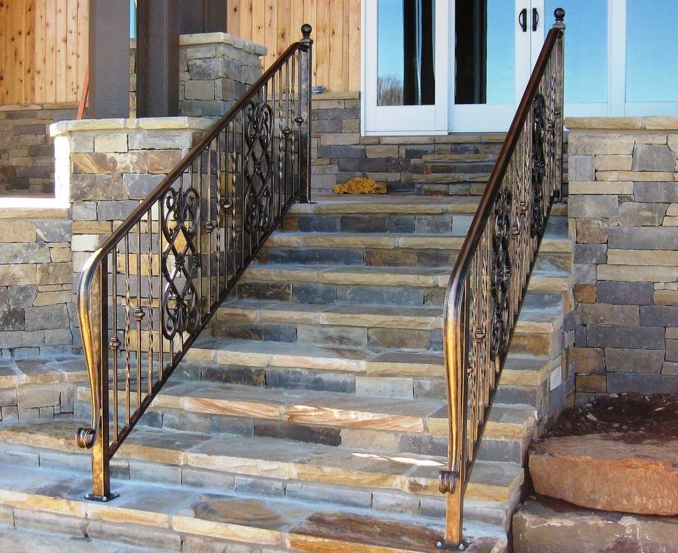 Wrought Iron Exterior Railing - Traditional - Porch - Nashville - by ...