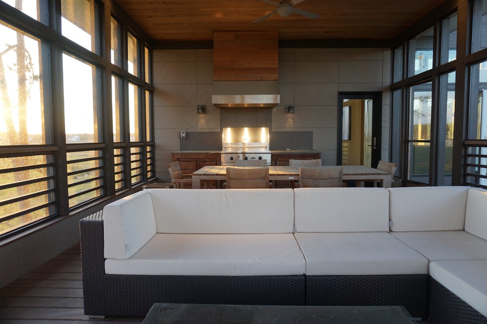 Zen House - Contemporary - Porch - Other - by Shawn Ewbank Design ...