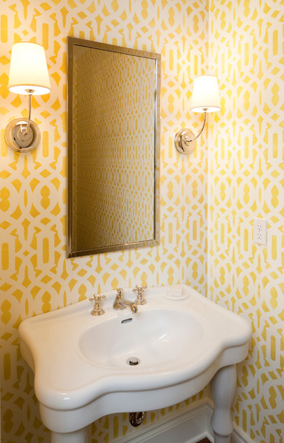 All About Stencils - Traditional - Powder Room - Grand Rapids - by ...