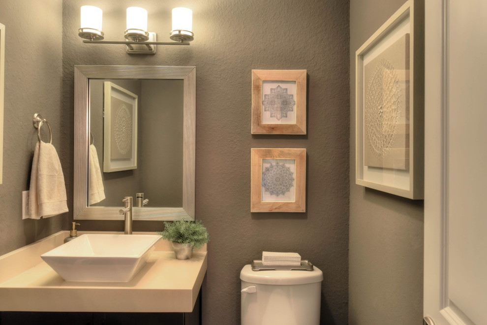 Bartlett St - Museum District Townhome - Contemporary - Powder Room ...