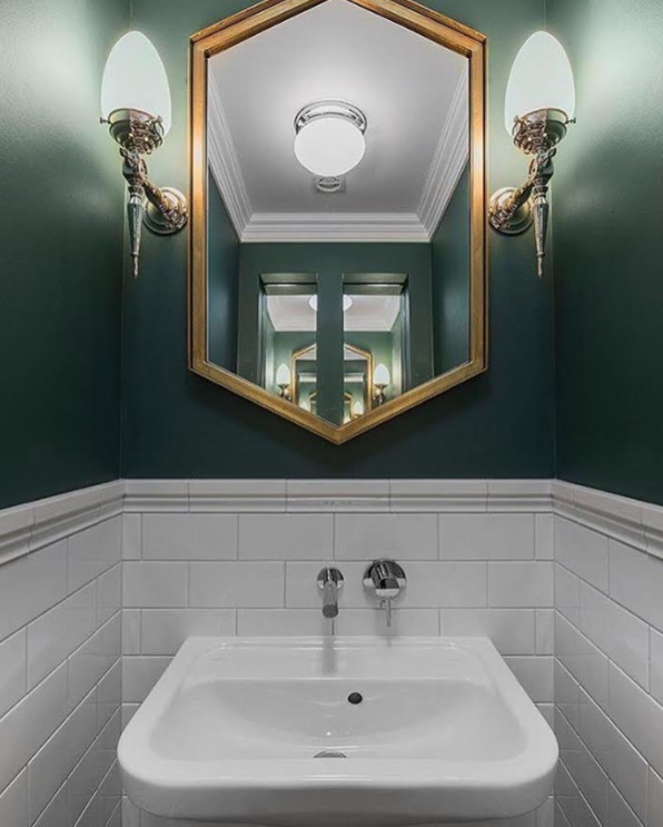 bathroom - Traditional - Powder Room - DC Metro - by Incredible ...