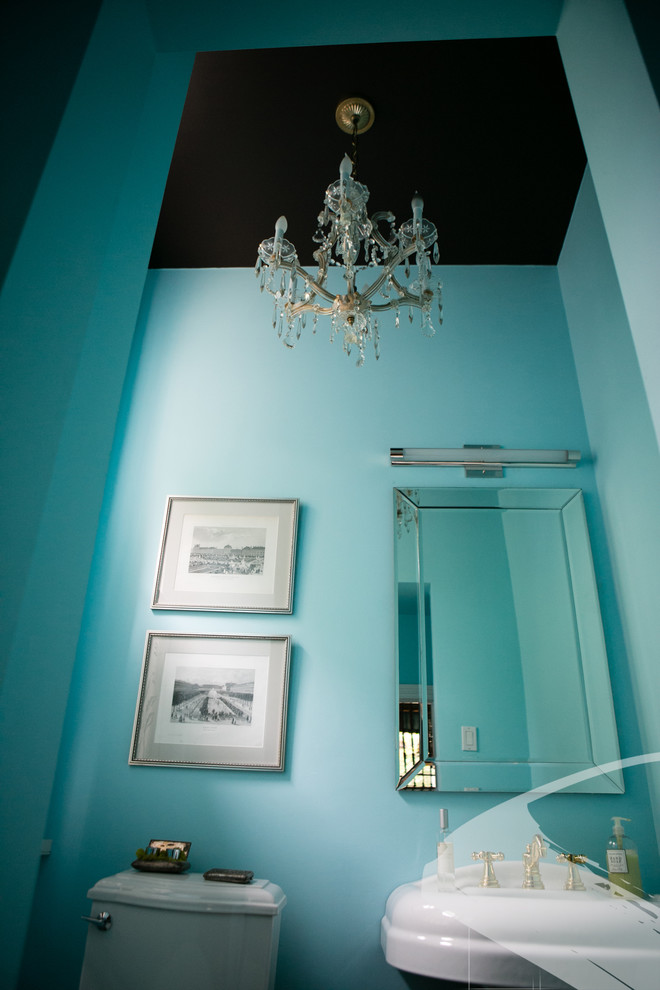 Blue Magic Powder Room - Traditional - Powder Room - Philadelphia - by ...