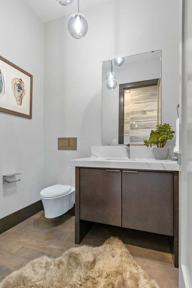 Chic Riverfront Condo - Contemporary - Powder Room - Other - by ABK ...
