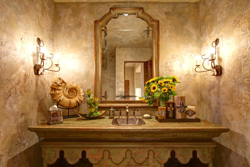 Clancy Lane Estate - Mediterranean - Powder Room - Orange County - by ...