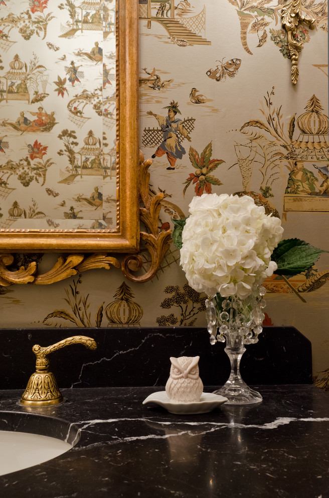 Classic Terrell Hills Powder Room - Traditional - Powder Room - Austin ...