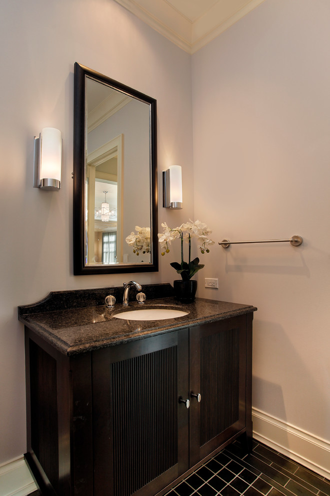 Clean Lined Transitional Home - Transitional - Powder Room - Chicago ...
