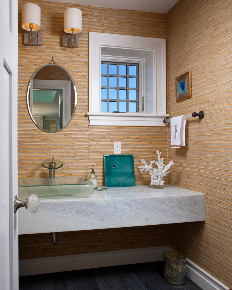 Coastal House - Powder Room - Beach Style - Powder Room - Portland ...