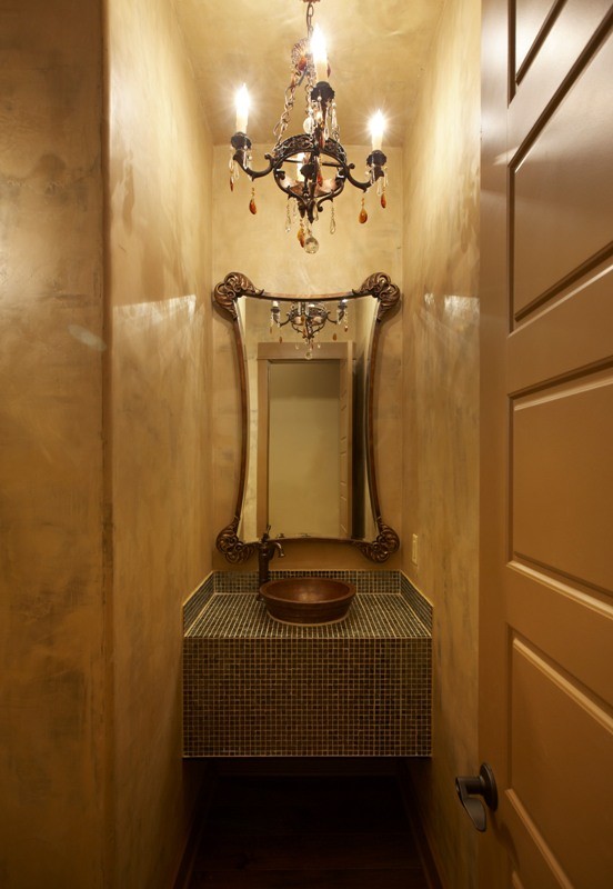 Custom Home in Waterford on Lake Travis - Mediterranean - Powder Room ...
