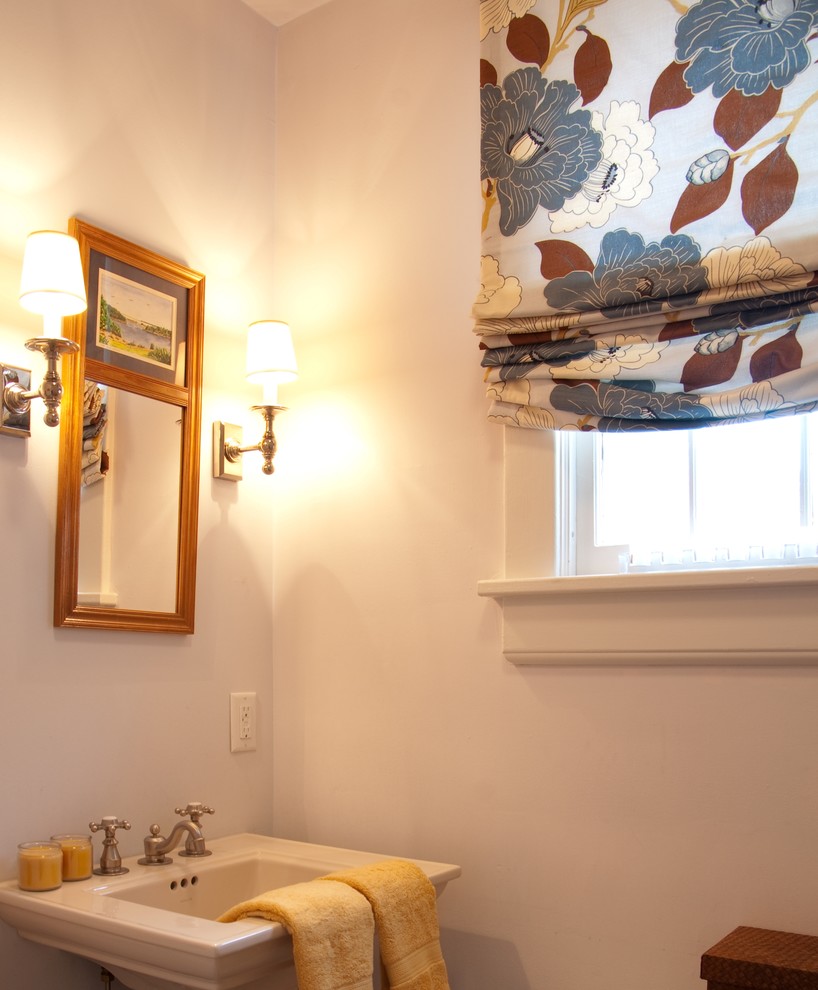 Custom Window Design - Traditional - Powder Room - Atlanta - by Johanne ...