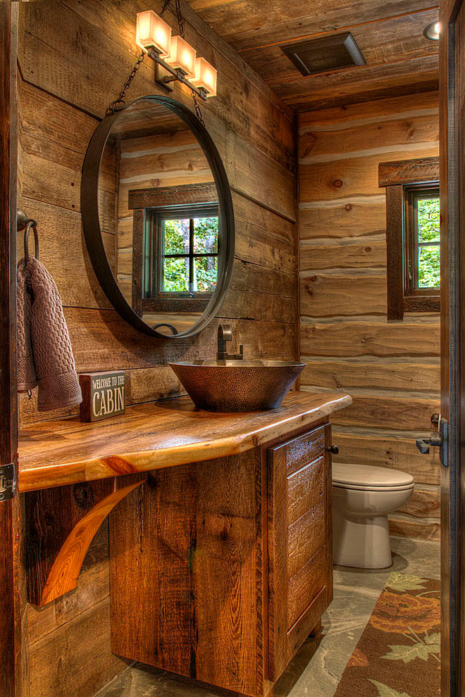 Devil's Lake 1 - Rustic - Powder Room - Minneapolis - by Lands End ...