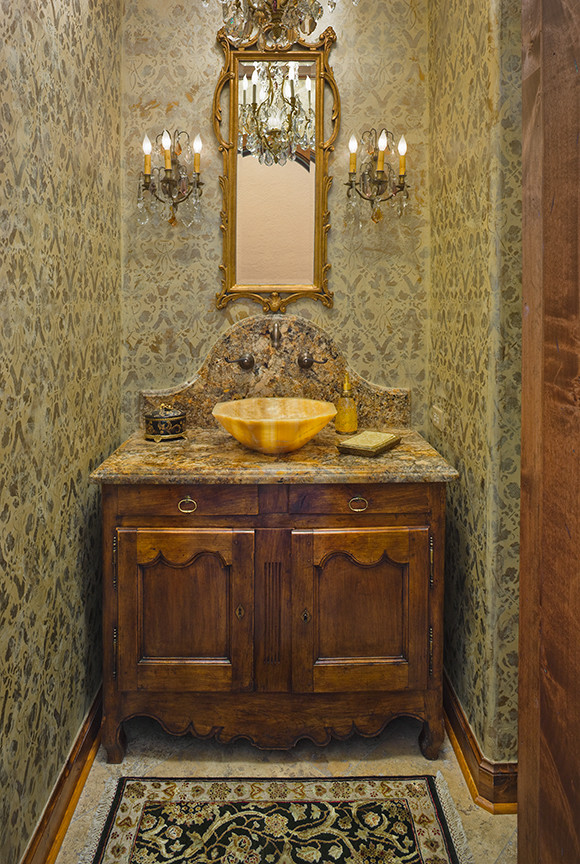 Elegant Powder Room - Traditional - Powder Room - Austin - by Lynne T ...