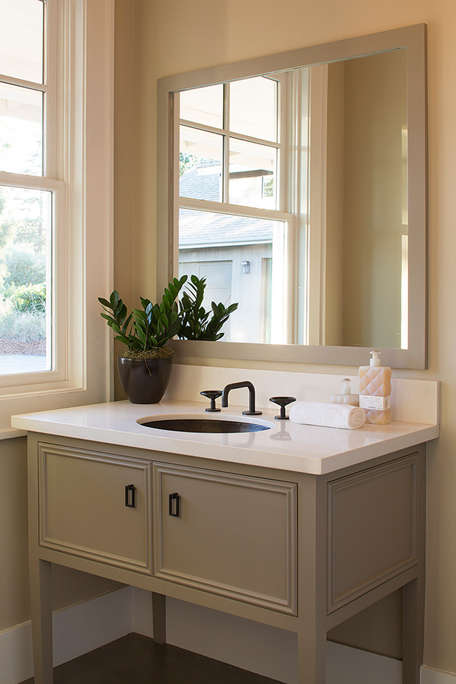 Farmhouse Powder Room - Farmhouse - Powder Room - San Francisco | Houzz