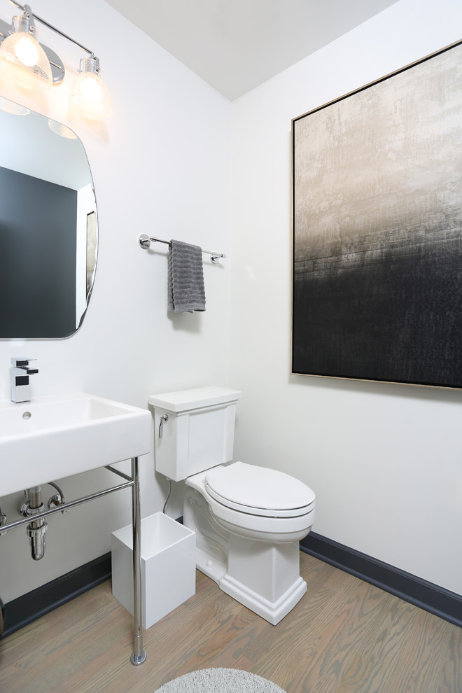 Farmhouse with an Urban Aesthetic - Contemporary - Powder Room ...