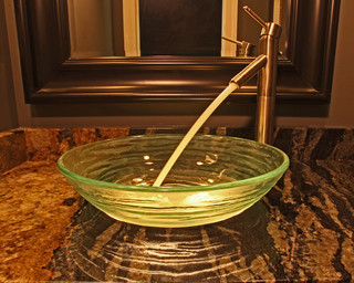 Granite Powder Room - Eclectic - Powder Room - DC Metro - by Shower ...