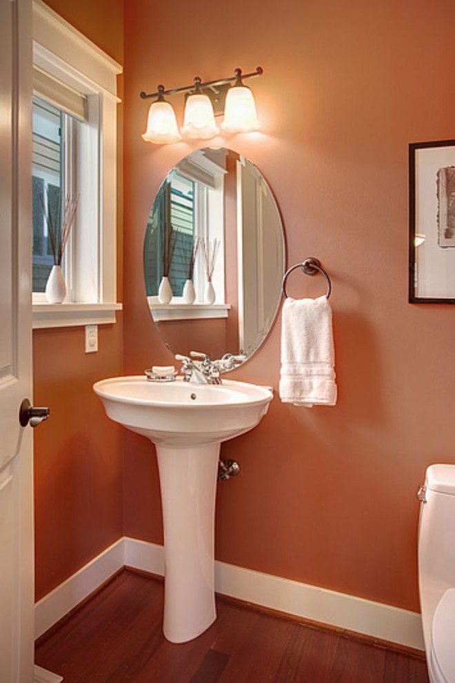 Hawthorne Hills Contemporary Craftsman - Craftsman - Powder Room ...