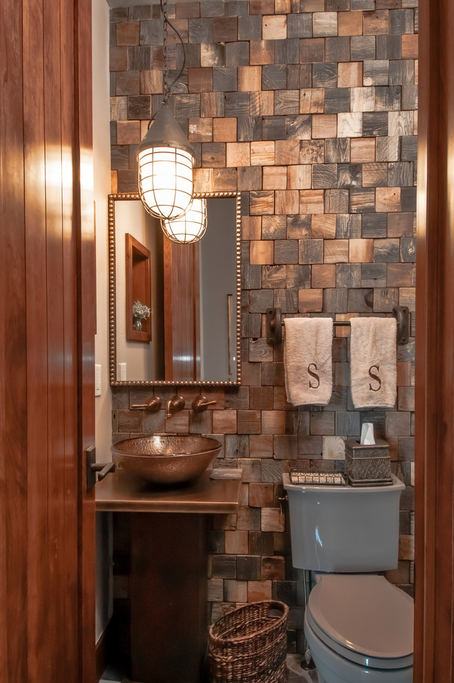 Industrial Mining Home - Industrial - Powder Room - Denver - by D'Amore ...