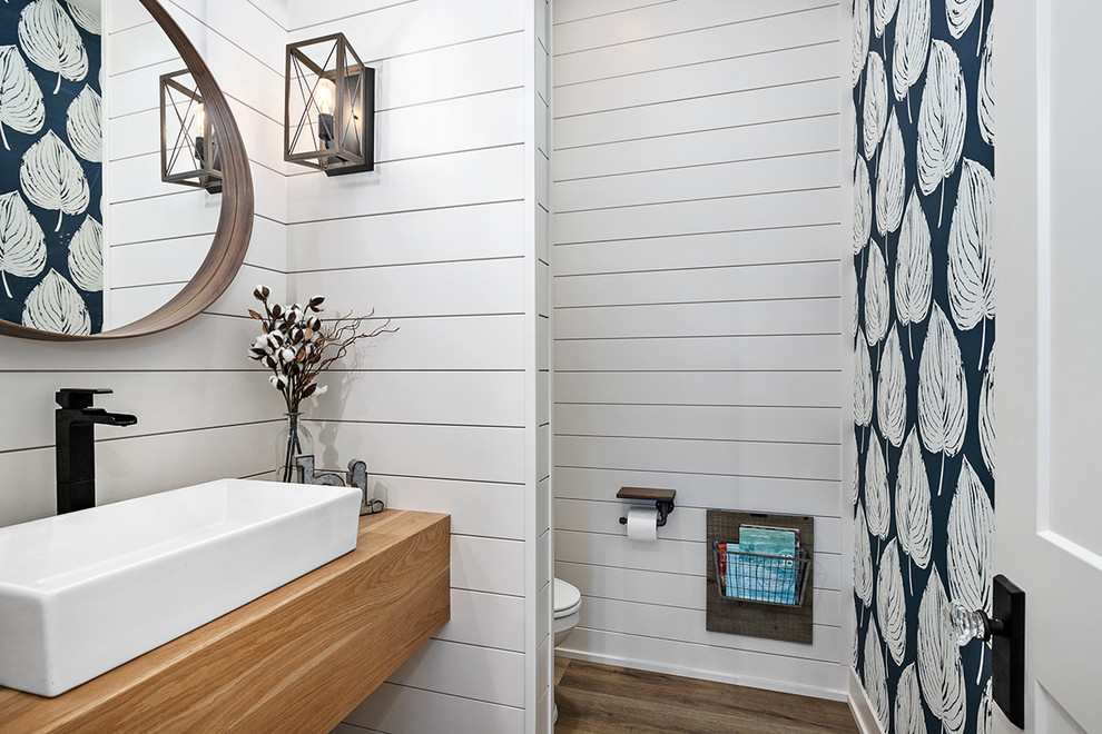 Jamestown Modern Farmhouse - Farmhouse - Powder Room - Grand Rapids ...