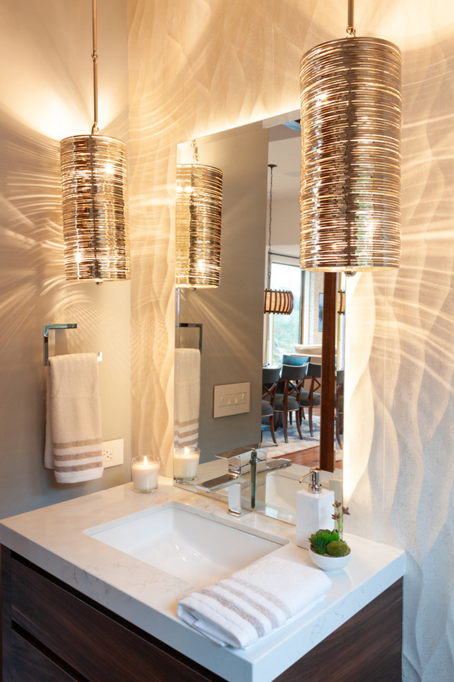 Mid-Century Modern With a View - Midcentury - Powder Room - San Diego ...