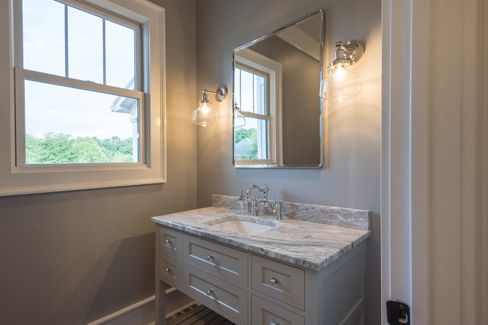 Modern Farmhouse - Modern - Powder Room - Atlanta - by Insidesign | Houzz