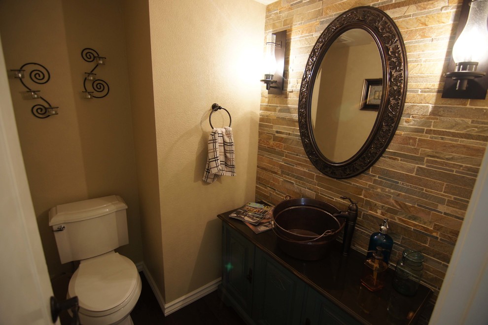 Modern meets Rustic - Traditional - Powder Room - Phoenix | Houzz