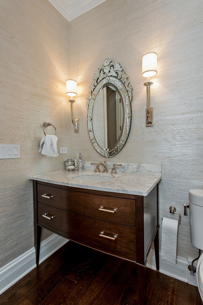 North Shore Custom Home - Transitional - Powder Room - Chicago - by ...