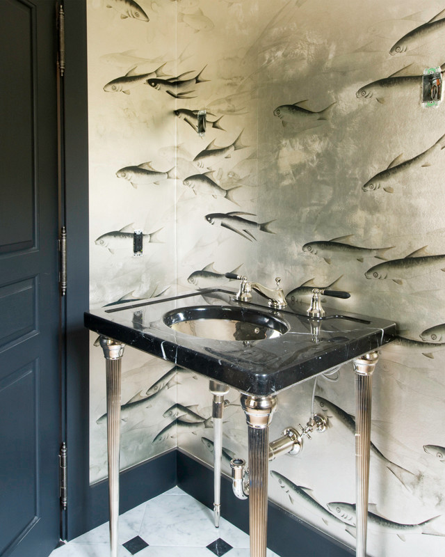 Oceanfront House - Traditional - Powder Room - Boston - by Judge ...