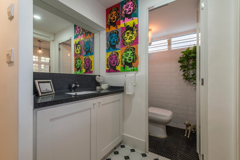 Pied a Terre - HDB resale flat (Shoebox) - Transitional - Powder Room ...