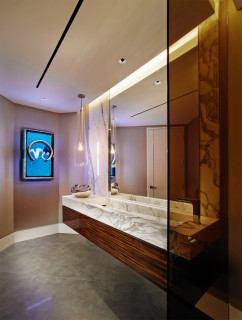 Porto Vita Residence Powder Room - Contemporary - Powder Room - Miami ...