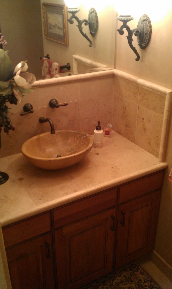 powder bathroom vanity - Traditional - Powder Room - Sacramento - by ...