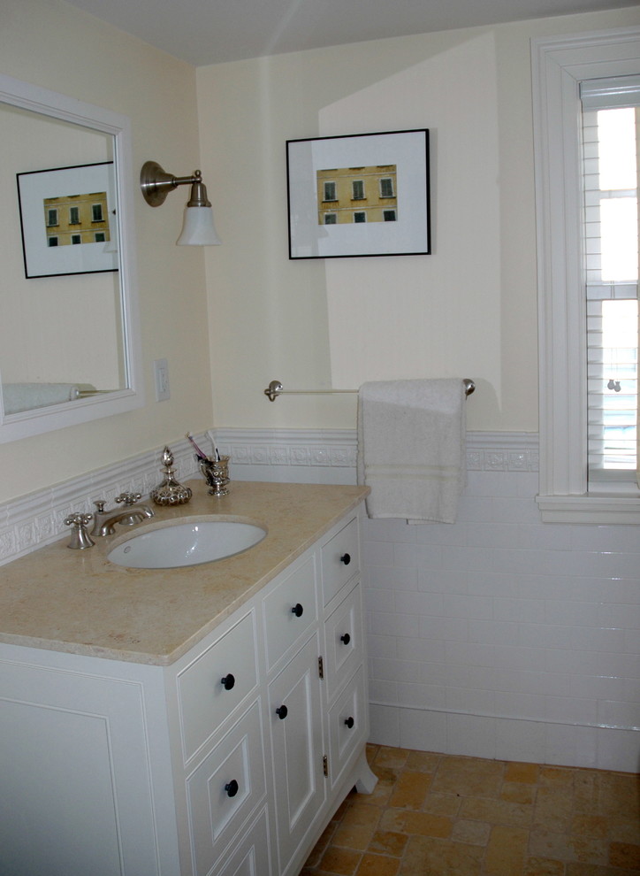 Powder Room After - Traditional - Powder Room - Boston - by Osborn ...