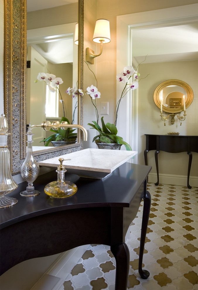 Powder room designed by Petrella Designs, Inc. - Eclectic - Powder Room ...