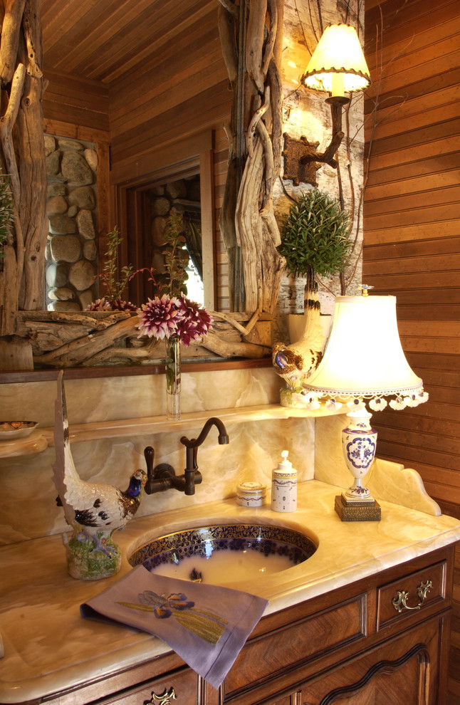 Powder Room - Rustic - Powder Room - Minneapolis - by Gabberts Design ...