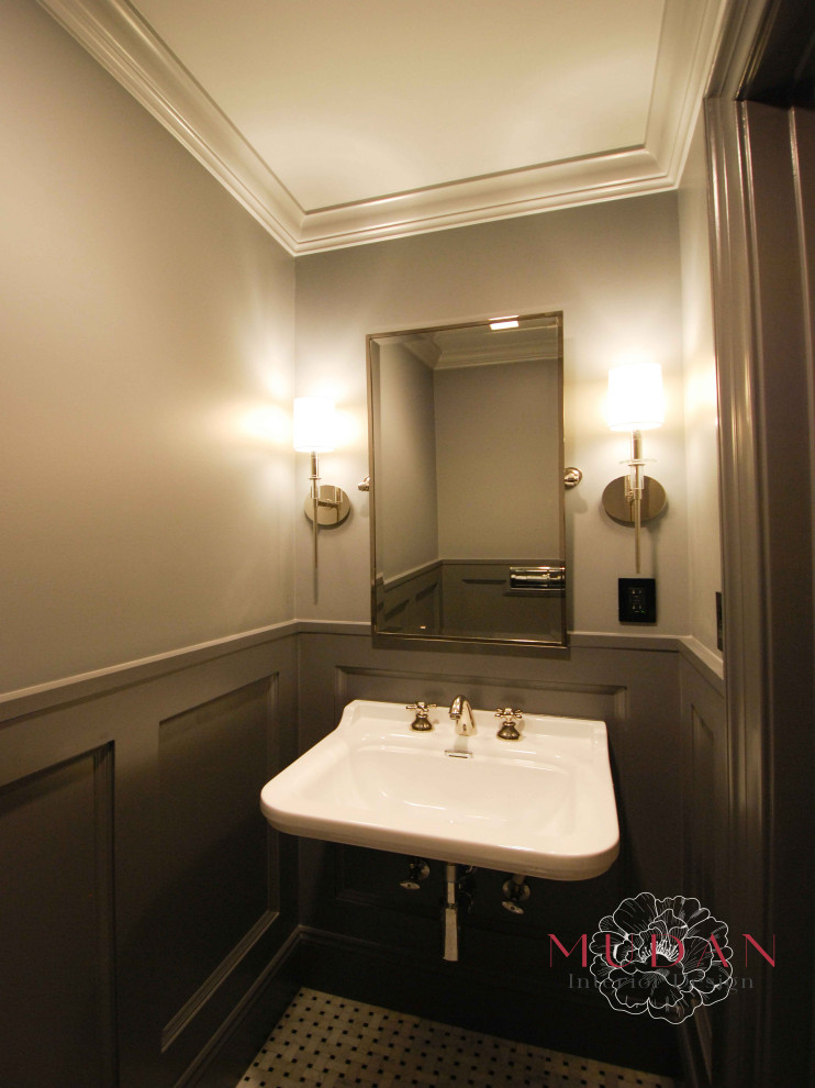Powder Room - Traditional - Powder Room - by Mudan Interior Design | Houzz