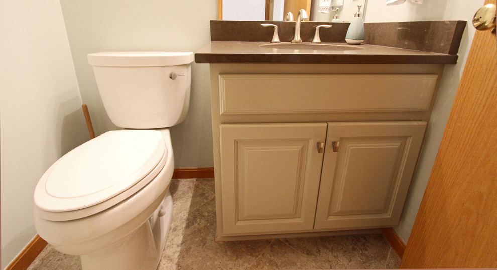 Powder Room, Waypoint Vanity with Eternia Quartz Countertop ~ Medina ...