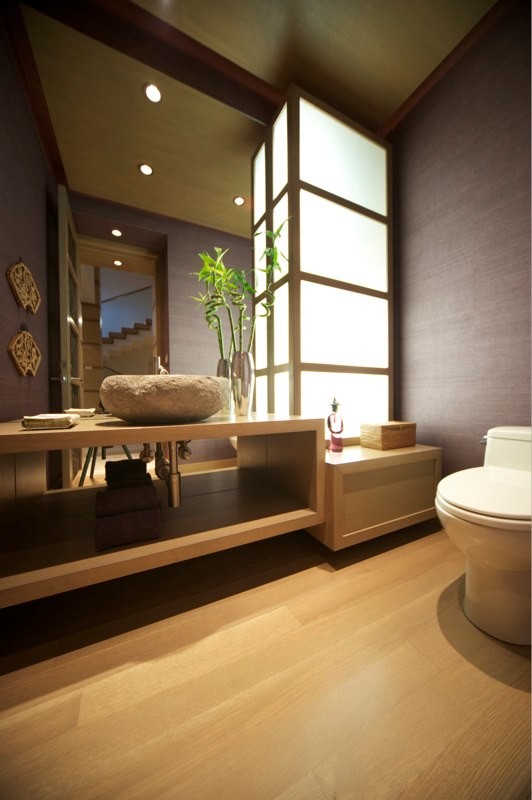 Powder Rooms - Asian - Powder Room - Detroit - by DesRosiers Architects ...