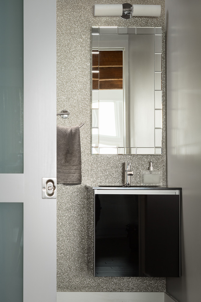 Prince Building - Contemporary - Powder Room - Boston - by JS Interiors ...