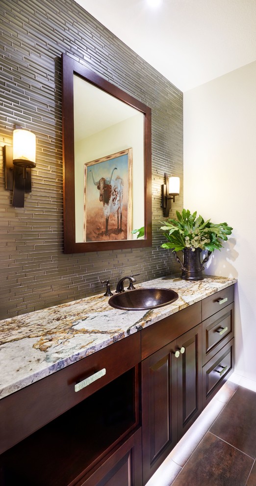 Rustic - country powder room - Rustic - Powder Room - Portland - by L ...