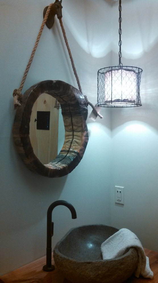 Rustic Powder Room - Rustic - Powder Room - Other - by M & J ...