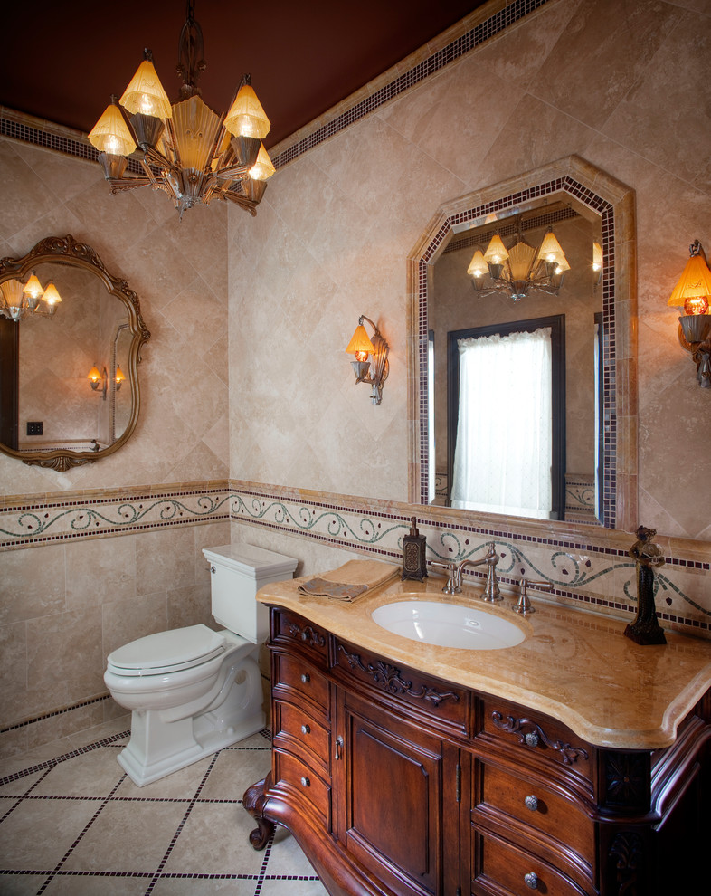 San Pedro - Historic Renovation - Mediterranean - Powder Room - Los ...