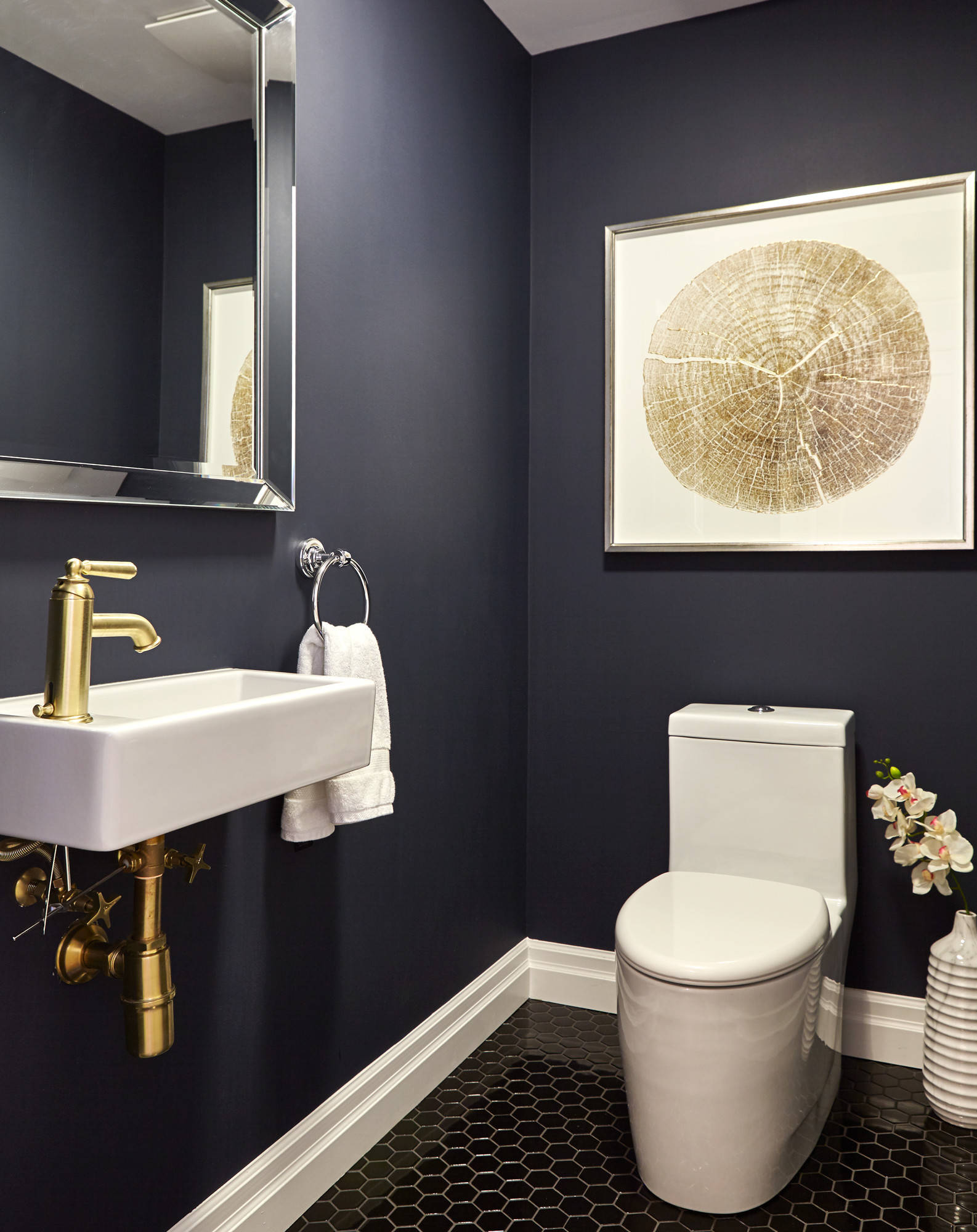 Powder Rooms With Black Floors Viewfloor co